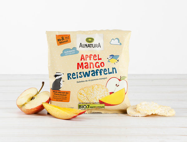 Bio Mini Reiswaffeln Apfel 35g von Alnatura liefern lassen