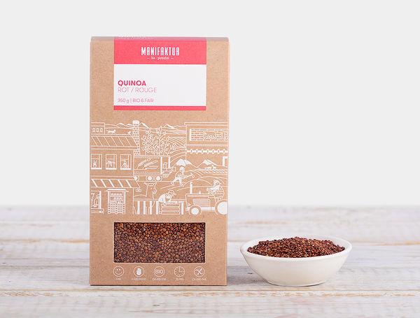 Quinoa rouge bio, 350g de Manifaktur directement chez vous