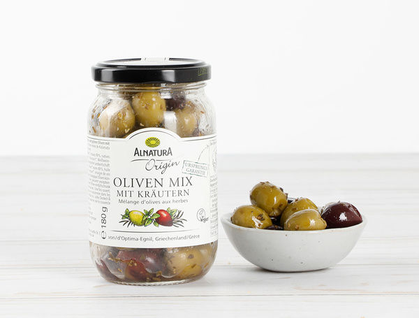 Bio Oliven Mix mit Kräutern von Alnatura liefern lassen