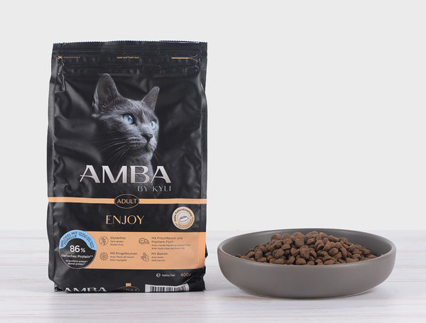 Have the Amba Enjoy Cat Dry Food, 400g from Kyli delivered