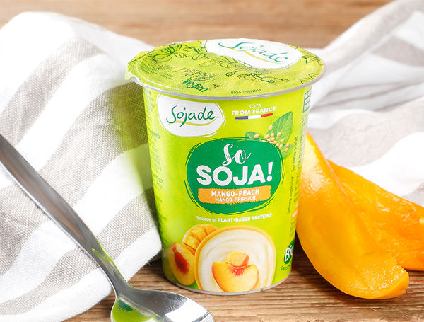 Have the So Soya! Peach Mango, 150g from Sojade delivered