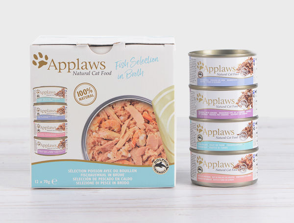 Have the Adult Fish Multipack 12x70g from Applaws delivered