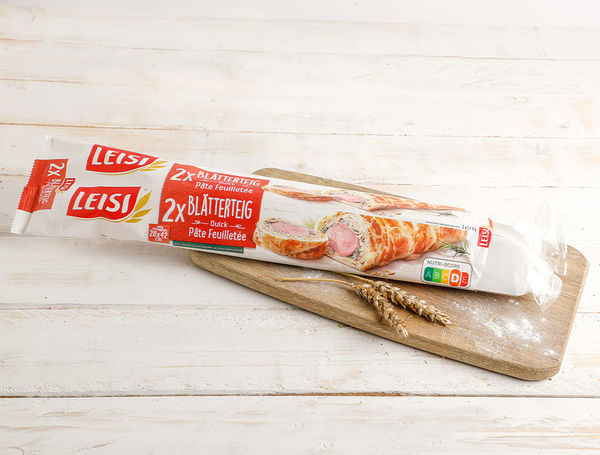Leisi Pâte feuilletée carrée abaissée, 28x42cm, 2x275g de Leisi chez vous