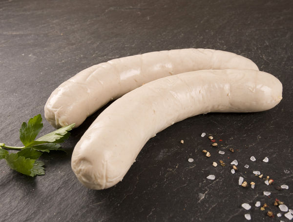 Have the Guild veal bratwurst, 400g from Boucherie Ledermann delivered