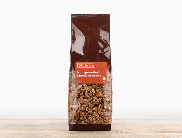 Bio Knuspermüesli classic, 500g von Biofarm liefern lassen