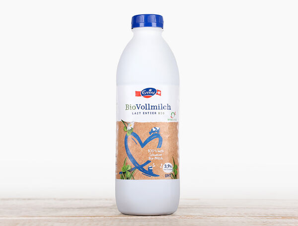 Have the Bio Whole Milk UHT, 3.9% fat, 1l from Emmi delivered