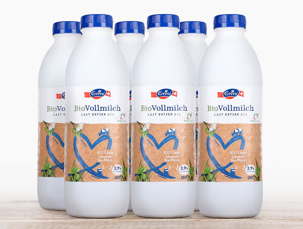 Bio Lait entier, 3.9% de matière grasse, 6x 1l de Emmi chez vous