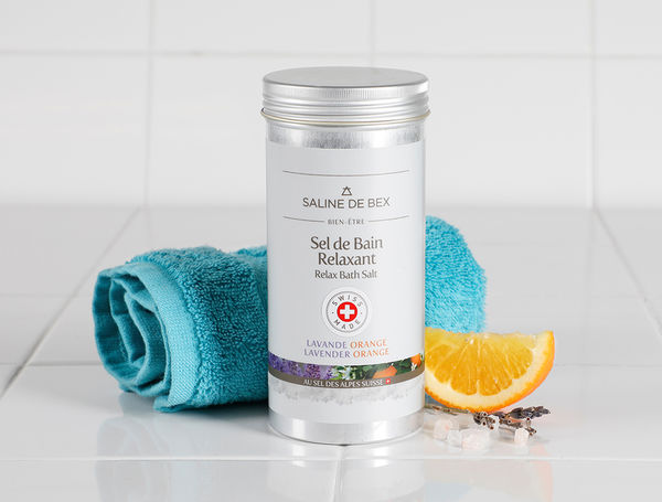 Faites livrer chez vous le Sel de Bain Relaxant Lavande & Orange de ...