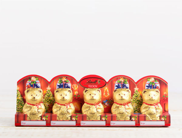 Have Teddy Mini Milk Christmas, 5x10g from Lindt delivere