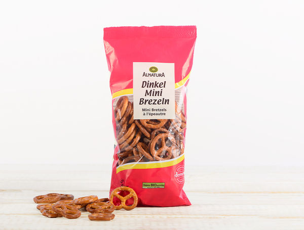 Bio Dinkel Mini Brezeln, 75g von Alnatura liefern lassen