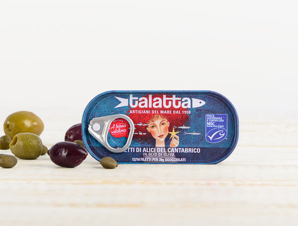 Filets d'anchois à l'huile d'olive de Talatta chez vous