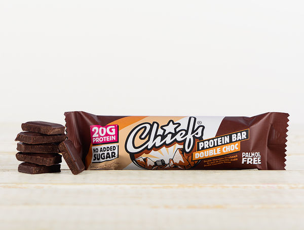 Protein Bar Double Choc, 55g von Chiefs liefern lassen!