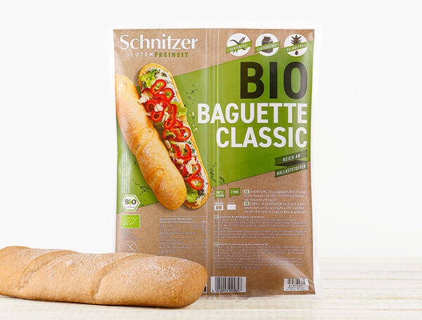 Bio Baguette Classic hell, 360g von Schnitzer liefern lassen!