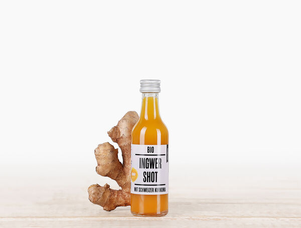 Have the Bio Ginger Shot with Turmeric, 50ml from Bioland delivered