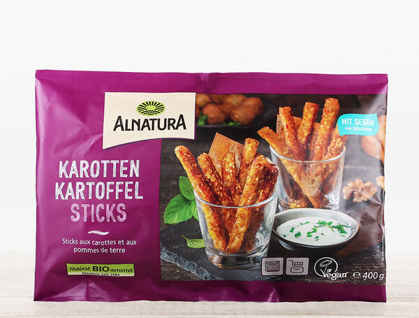 Bio Karotten-Kartoffel-Sticks, 400g von Alnatura liefern lassen