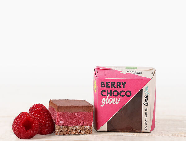Bio Raw Cake Berry Choco Glow von Grainglow liefern lassen