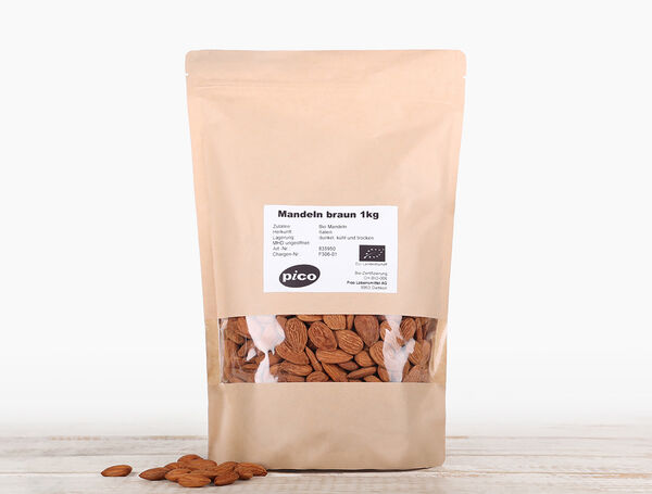 Have Bio Almonds brown, 1kg from Pico Lebensmittel delivered!