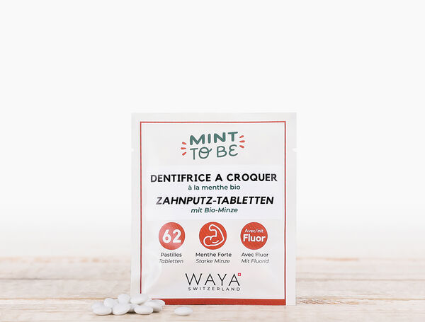 Have the Toothpaste tabs, organic strong mint & fluoride from WAYA ...