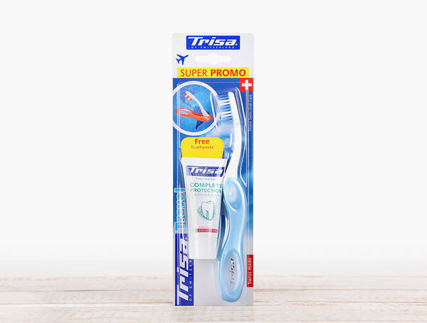 Zahnbürste Zahnpasta, Travel Set von Trisa liefern lassen