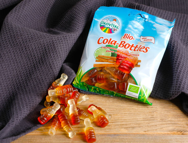 Bio Cola-Bottles-Fruchtgummi von Ökovital liefern lassen