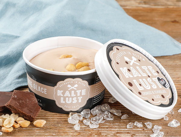 Glacé chocolat et arachide de Kalte Lust chez vous