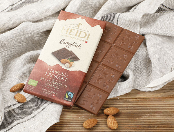 Heidi delivered Alpine chocolate Almond brittle from Heidi