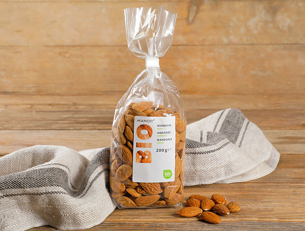 Bio Mandeln ganz, 200g von Manor schnell liefern lassen