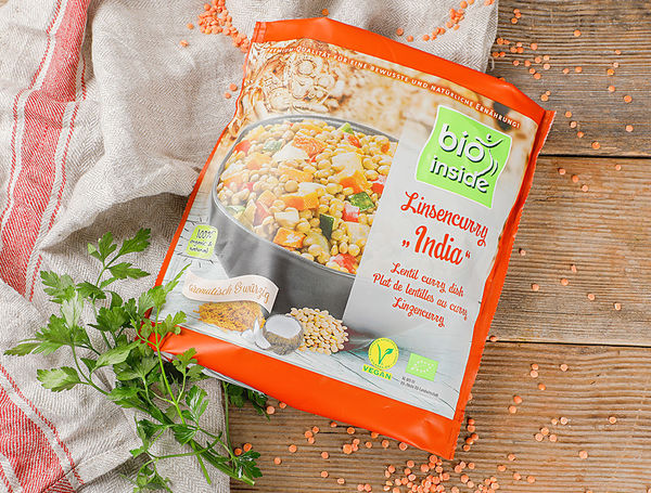 Have the frozen lentil curry delivered to you from Bio Inside