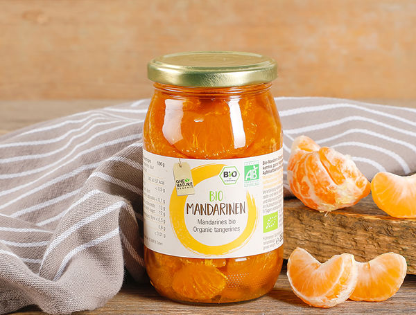 Bio Mandarinen-Schnitze in Saft, 350g von One Nature liefern lassen