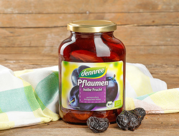 Bio Pflaumen halbe Frucht, 305g von dennree liefern lassen