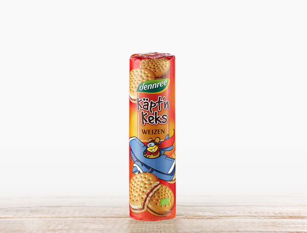 Have the Captain Cookies Wheat 330g from dennree delivered