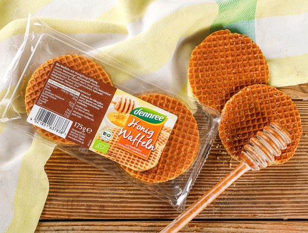 Bio Honig-Waffeln, 175g von dennree schnell liefern lassen