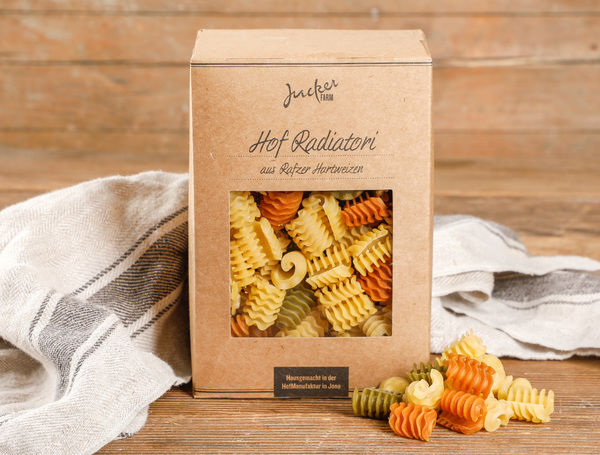 Pâtes Radiatori au Blé Dur Rafzer de Jucker Farm chez vous