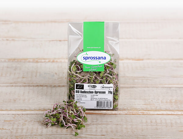 Bio Sprossen Radieschen, 70g von Sprossana liefern lassen