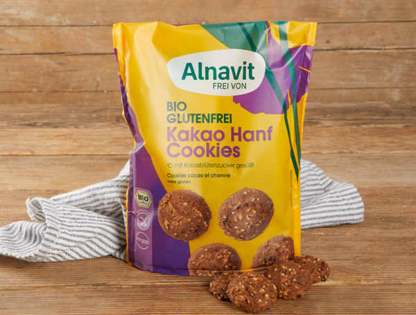 Bio Kakao Hanf Cookies, 125g von Alnavit liefern lassen