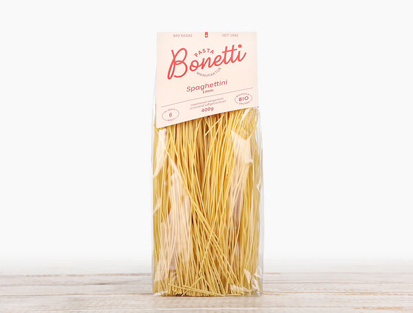 Bio Spaghettini, 400g von Bio Pasta Bonetti liefern lassen