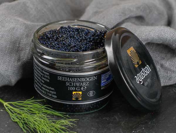 Seehasen Rogen MSC, 100g von Agustson A/S liefern lassen