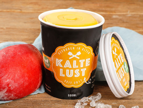 Sorbet Mango vegan, 500ml von Kalte Lust liefern lassen
