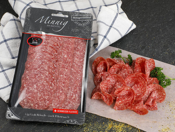 Rindfleisch Salami, ca. 90g von Minnig Metzgerei liefern lassen