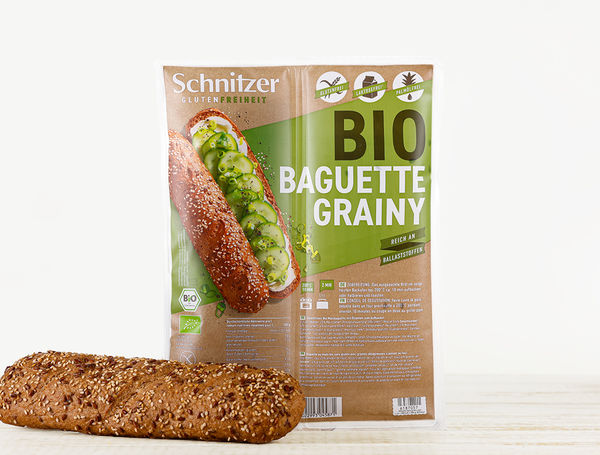 Bio Baguette Grainy sans gluten, 320g de Schnitzer chez vous